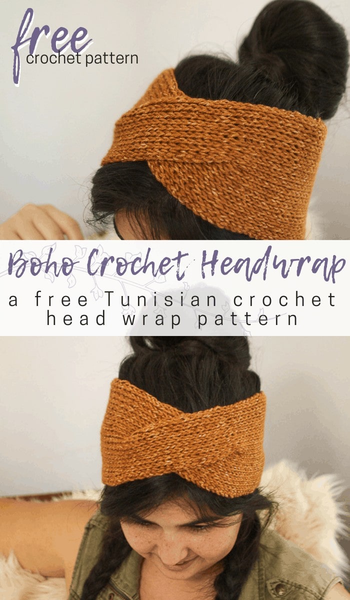 Twisted Boho Crochet Headwrap Pattern • Salty Pearl Crochet