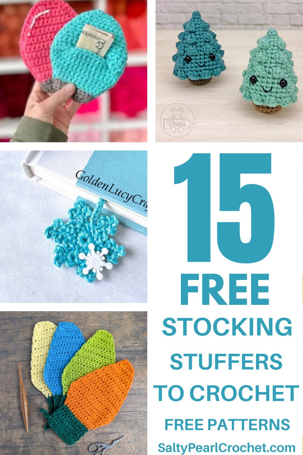 15 Stocking Stuffers to Crochet this Christmas - Free Patterns • Salty ...