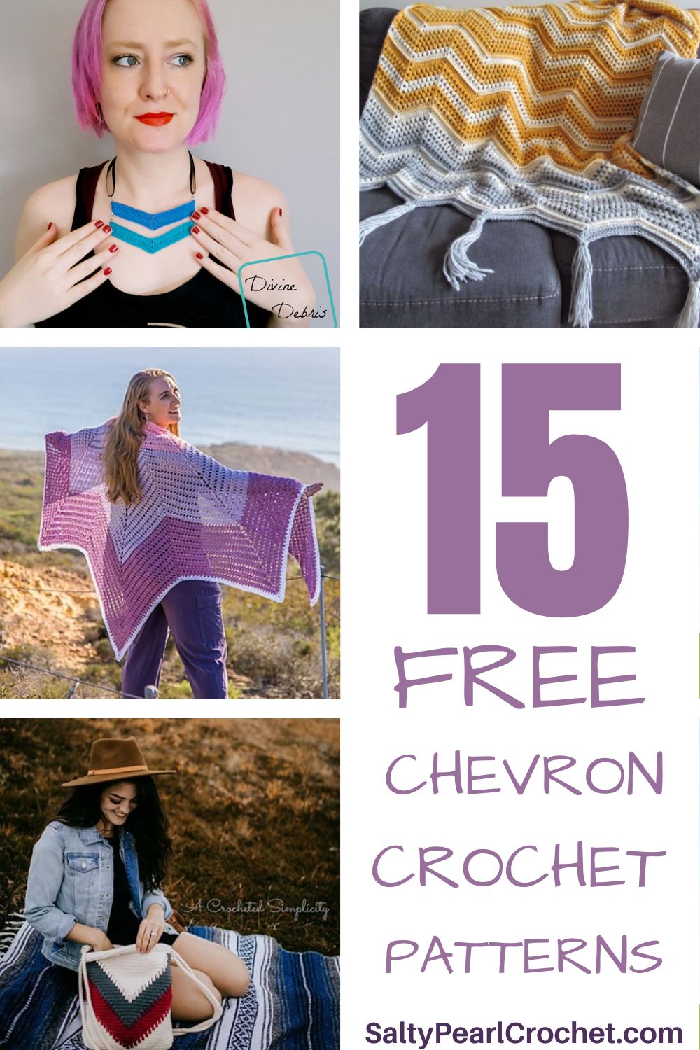 Chevron Crochet Patterns • Salty Pearl Crochet